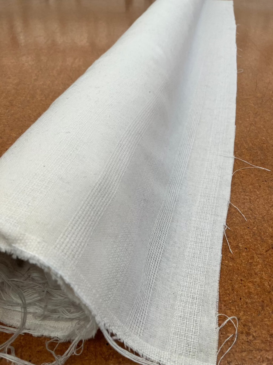 Ivory Striped Wool – Nick's Fabrics